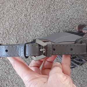 orYANY | Bags | Oryany Gray Leather Fringed Shoulder Bag Nwt | Poshmark